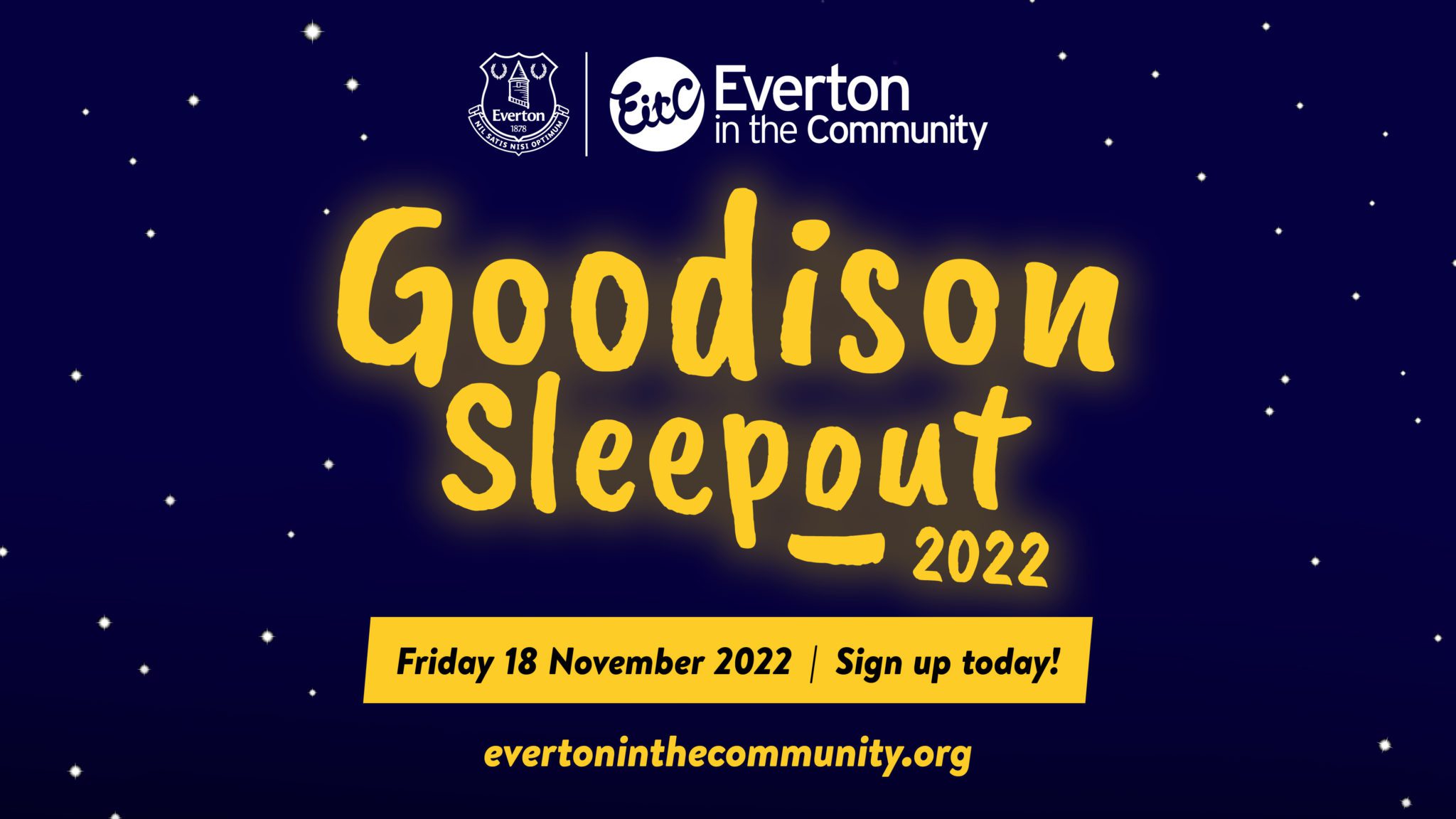 News | Everton’s Annual Goodison Sleepout Fundraiser Returns - The ...